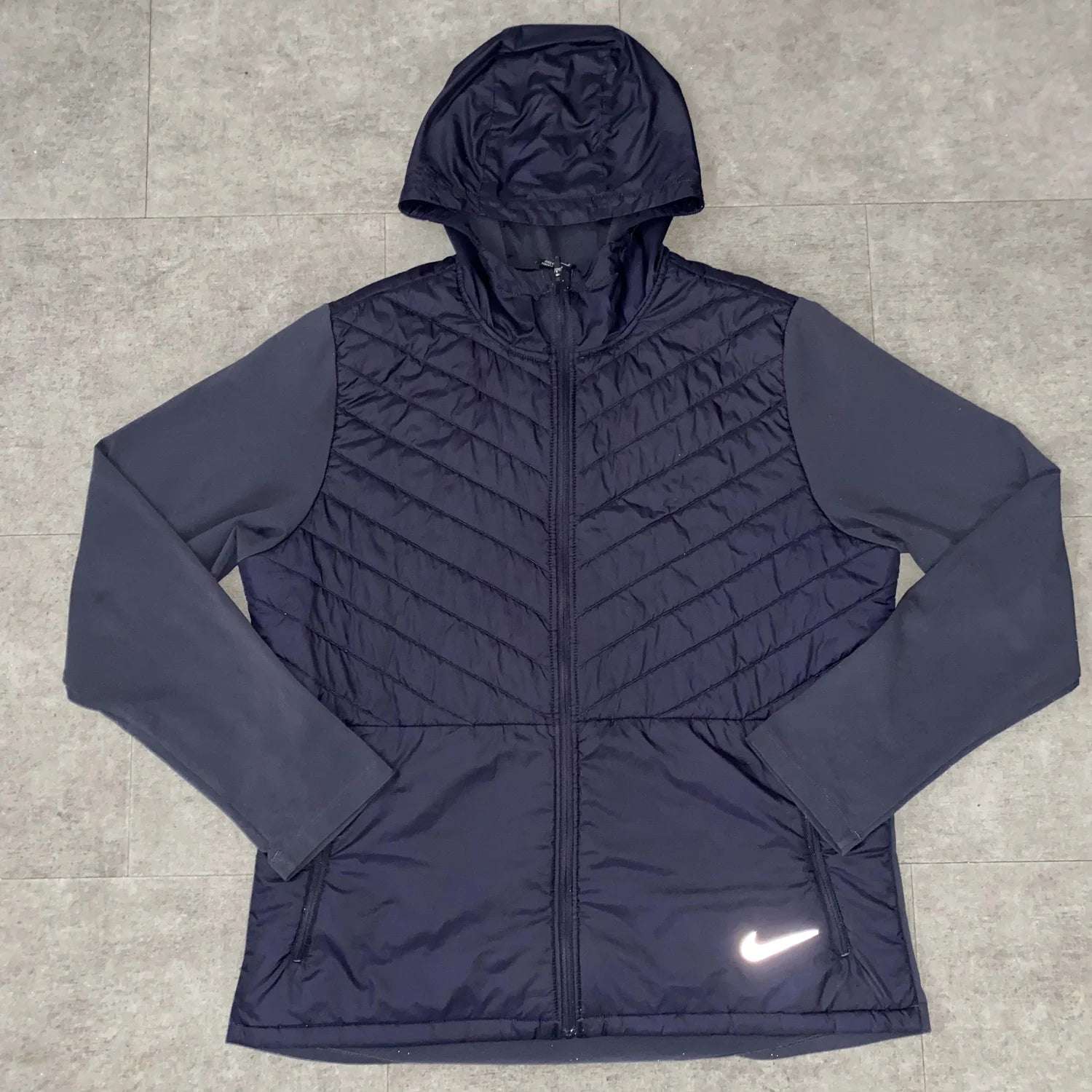 Navy Padded Running Jacket – Tech Threads UK