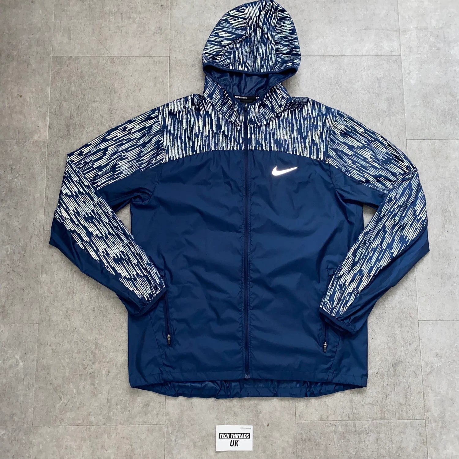 Navy Flash Running Jacket – Tech Threads UK